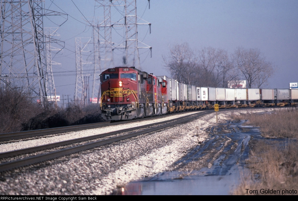 ATSF 103, 142, 116, and 162